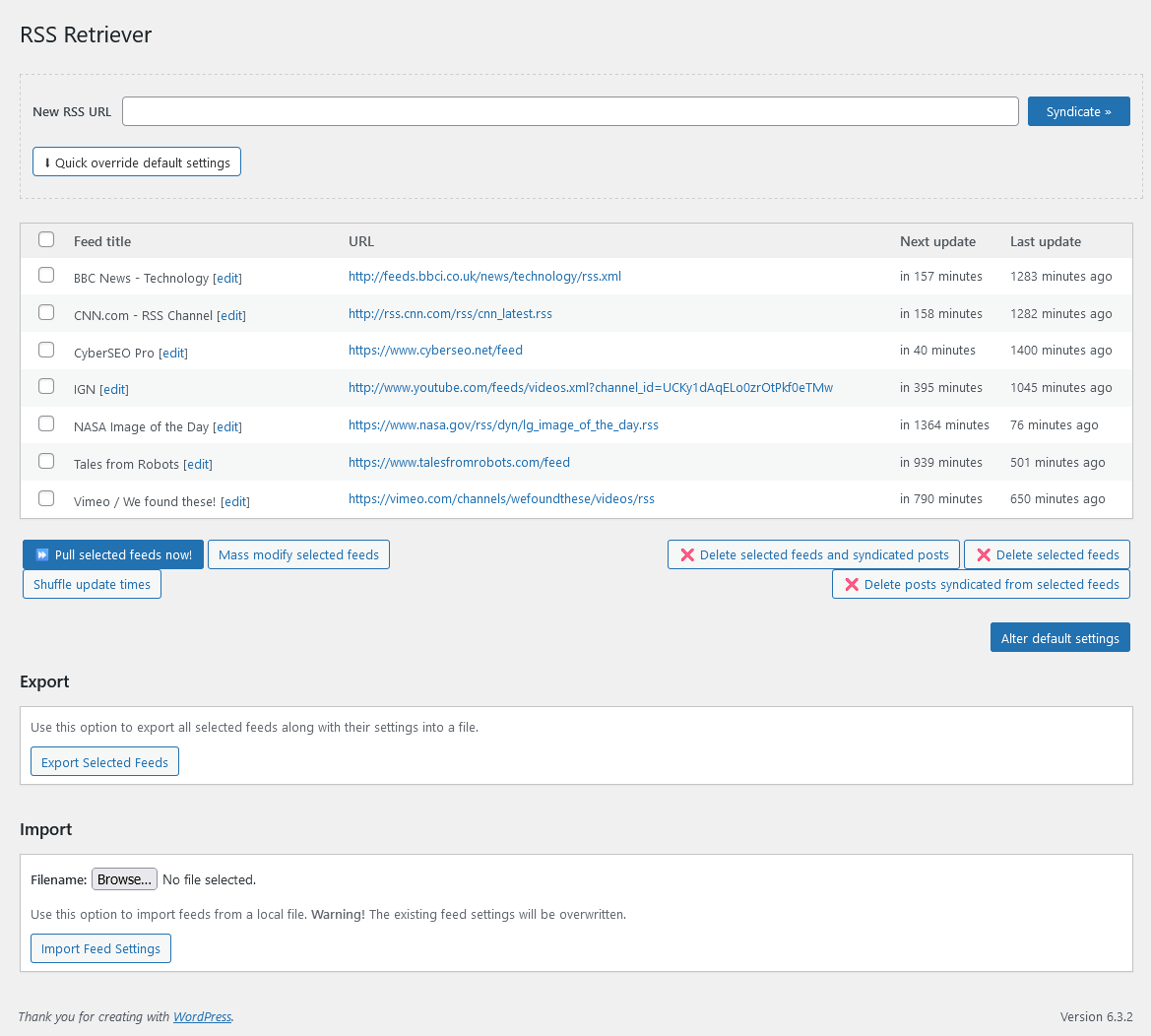 RSS Retriever plugin for WordPress with OpenAI GPT and Midjourney support